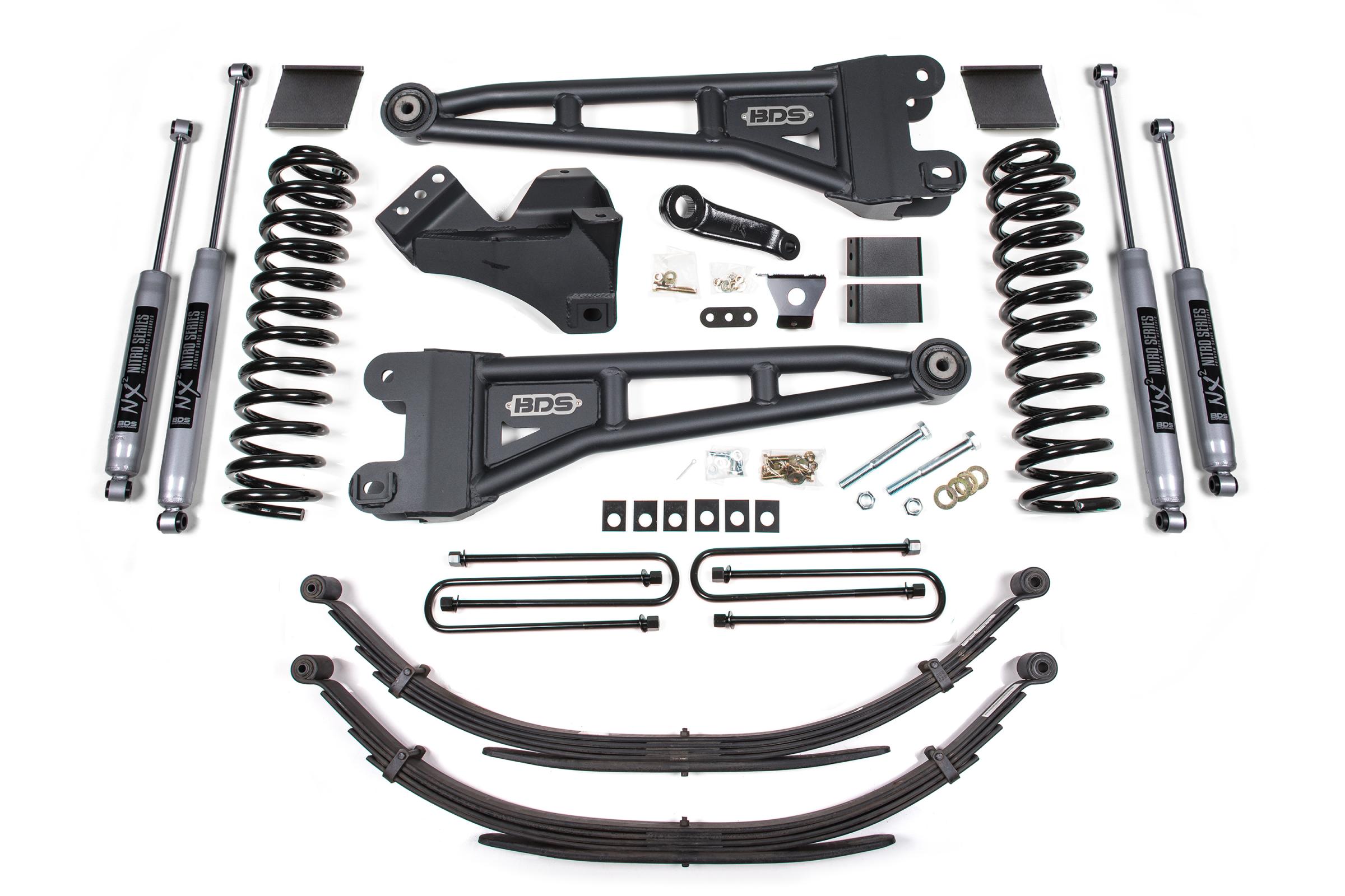 6 Inch Lift Kit w/ Radius Arm Ford F250/F350 Super Duty 11-16 4WD Gas 3 ...