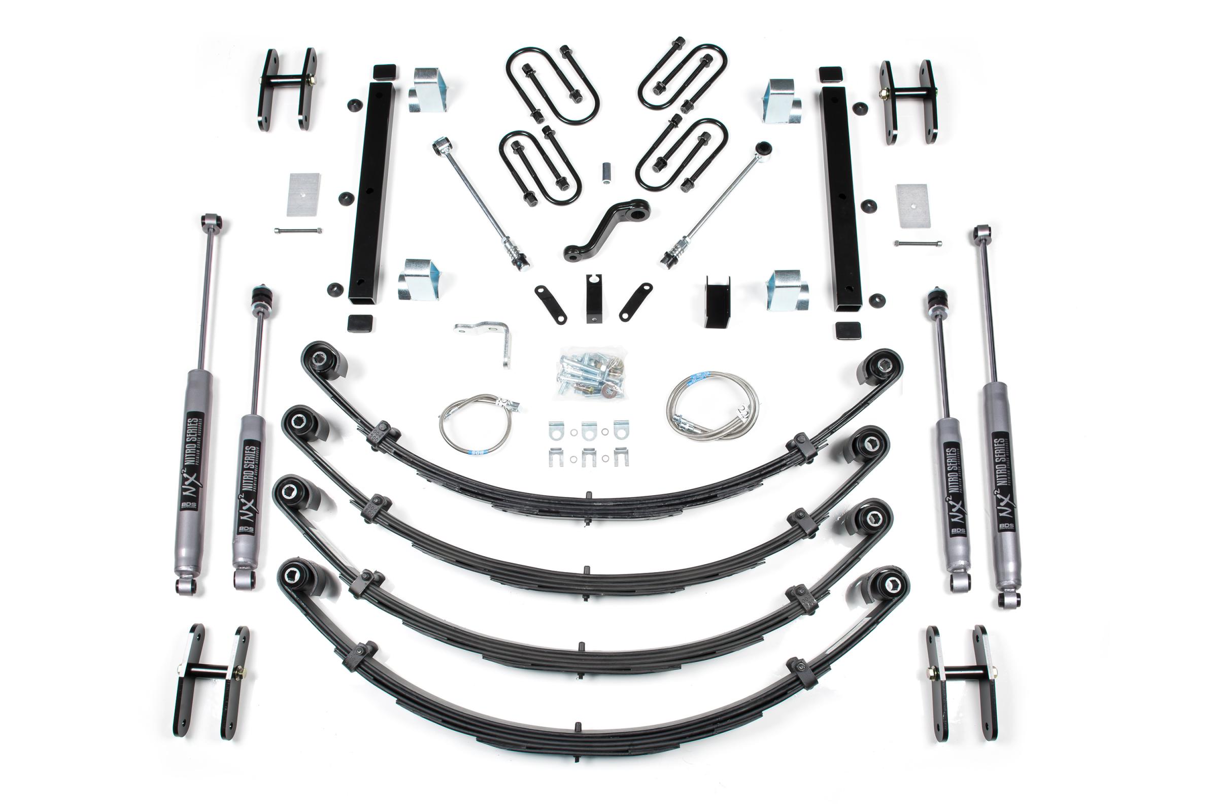 4.5 Inch Lift Kit Jeep Wrangler YJ 87-95 NX2 Nitro BDS Suspension