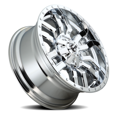 Aluminum Wheels 20X9 Sledge D631 Chrome Plated Fuel Off Road Wheels